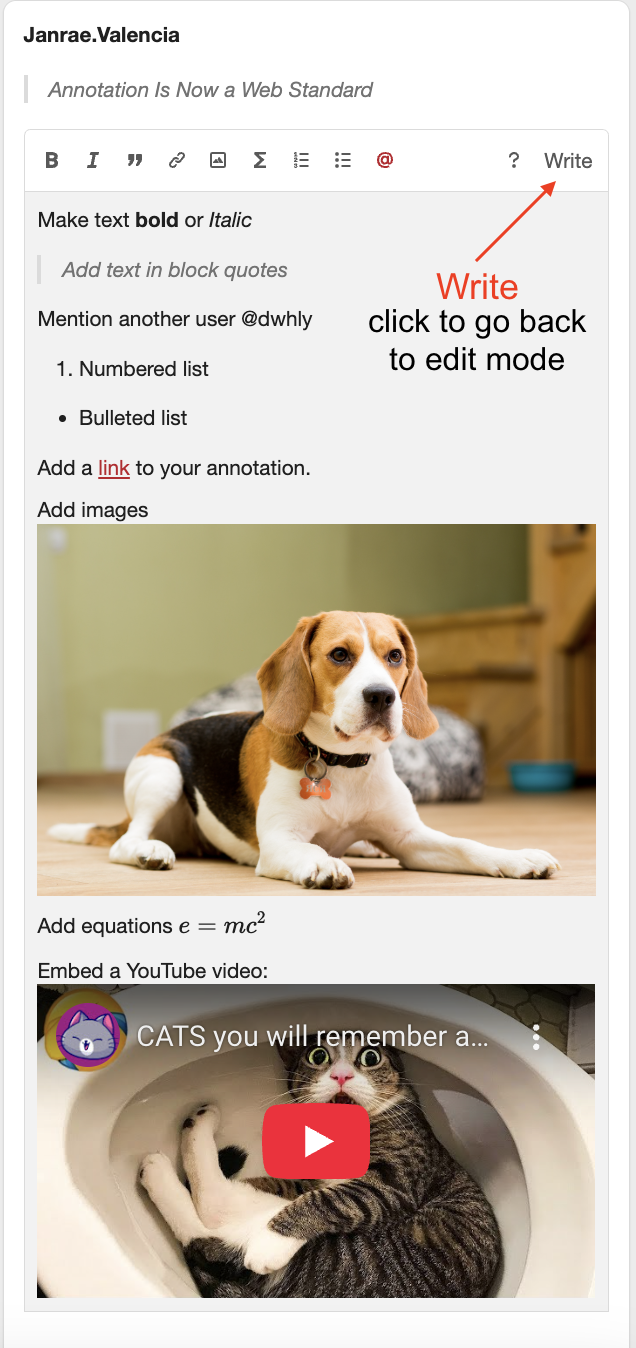 Annotation Basics : Hypothesis