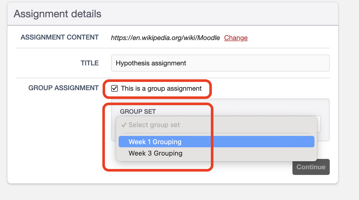 Moodle-Groups-GroupAssignment : Hypothesis