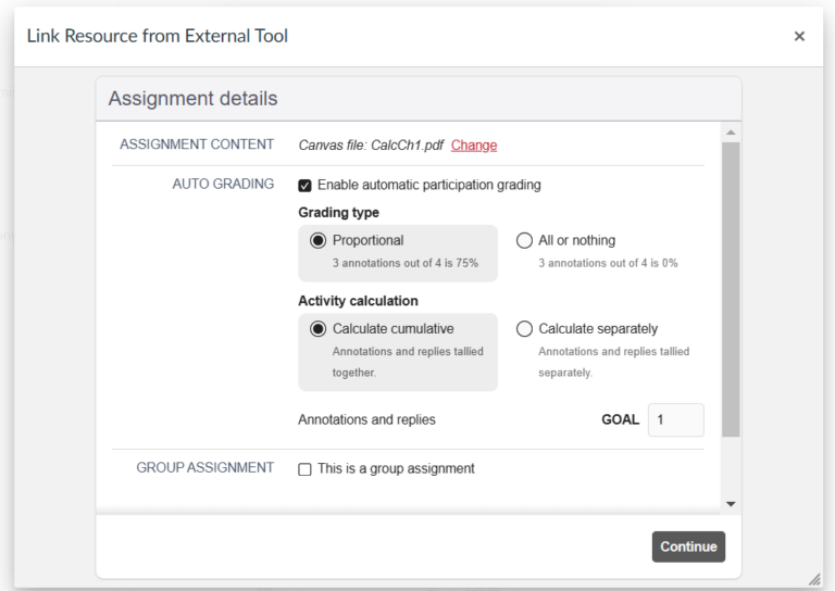 Auto Grading in the Hypothesis LMS App : Hypothesis